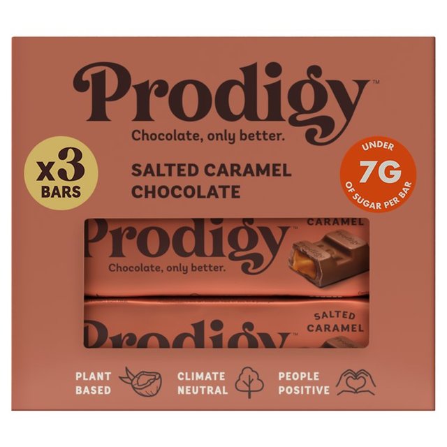 Prodigy Salted Caramel Chocolate Bar Multipack 3 x 35g — UK Botiga